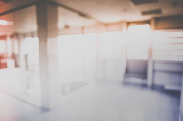 Blurred office background , office worker on the computer — Stock Photo ...