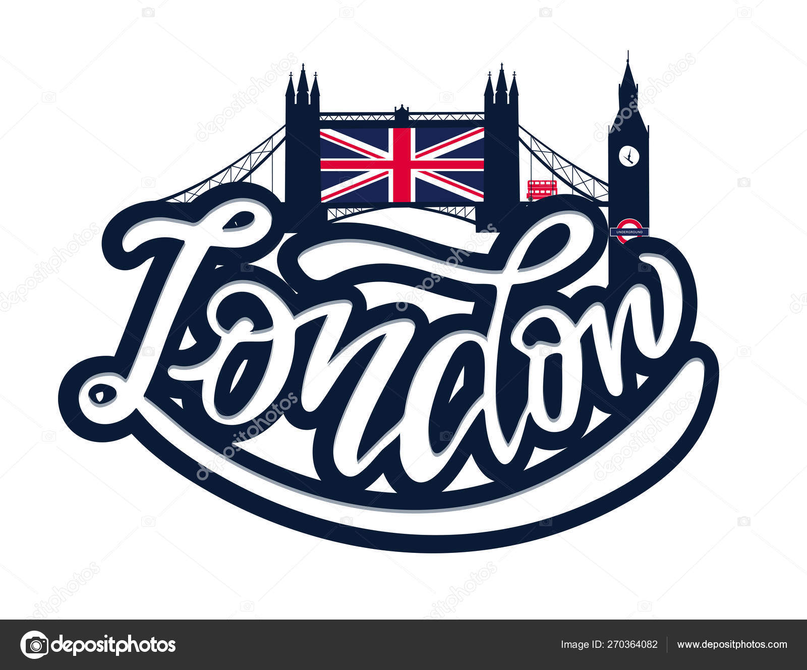 Lindo Cartel Con Etiqueta Letras Londres Vector de stock por ©jane55 ...
