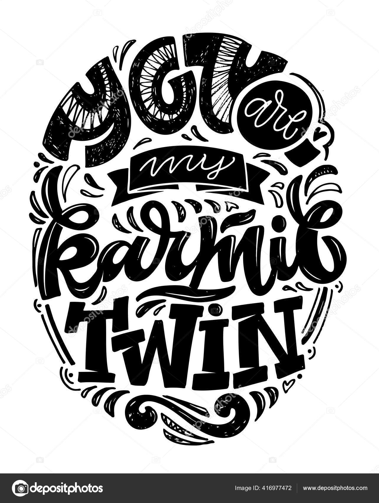 Inspiration Lettering Quote Cute Hand Drawn Doodle Calligraphyc Art ...