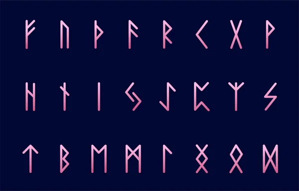 Letras rúnicas Imágenes Vectoriales, Gráfico Vectorial de Letras ...