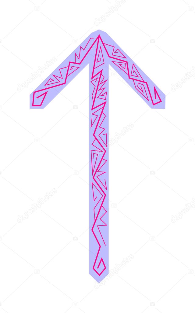 Runa Teiwaz. Antiguas runas escandinavas. Runes futarka senior. Magia ...