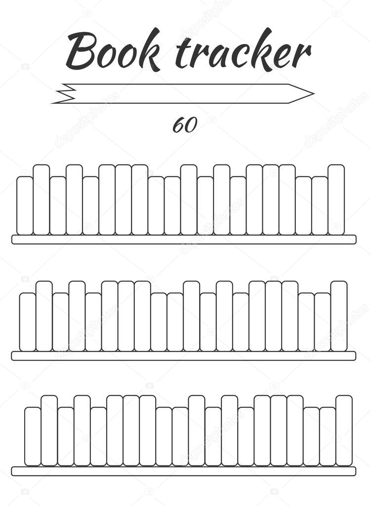 El rastreador de libros para rellenar a mano se puede colgar en la ...