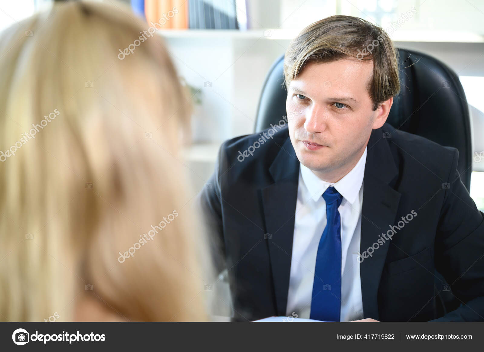 Job Interview Human Resources Talent Management Business People ...