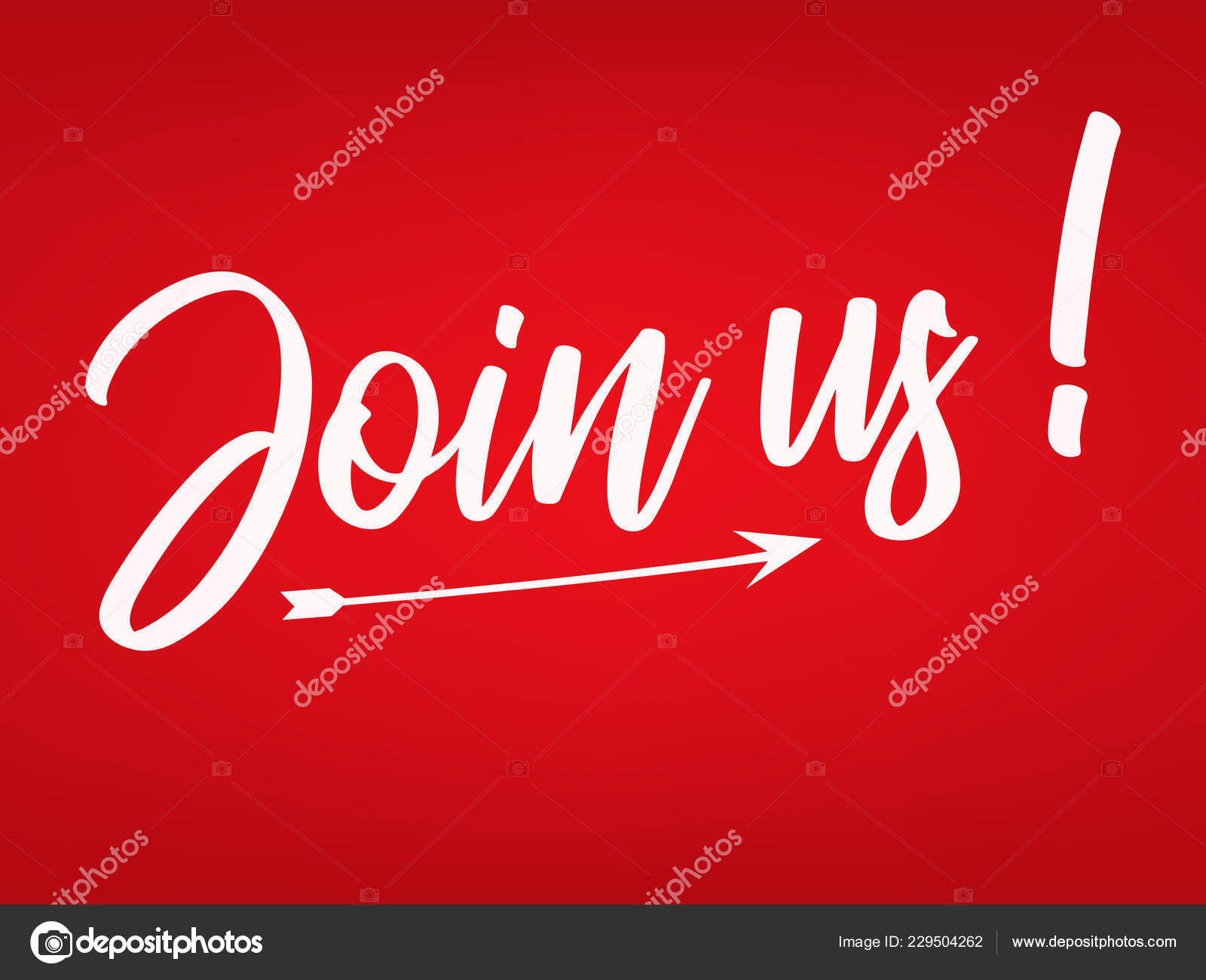 Join Lettering Red Background Stock Vector by ©NeKiArt 229504262