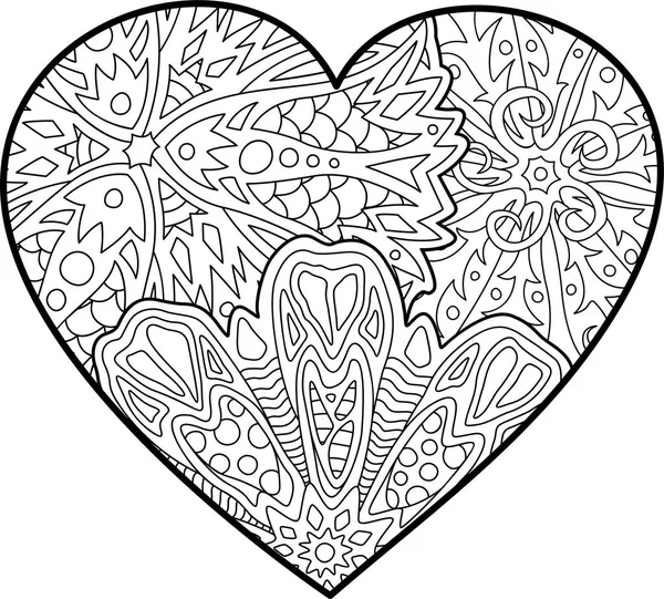 100,000 Coloring page heart Vector Images | Depositphotos
