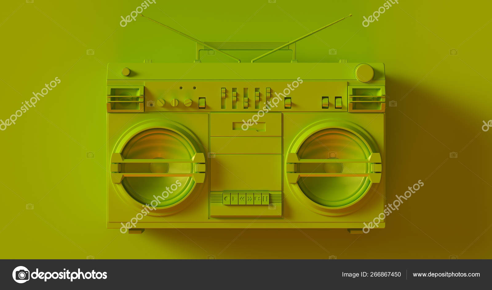 Olive Green Boombox Rendering Illustration Stock Photo by ©80sChild ...