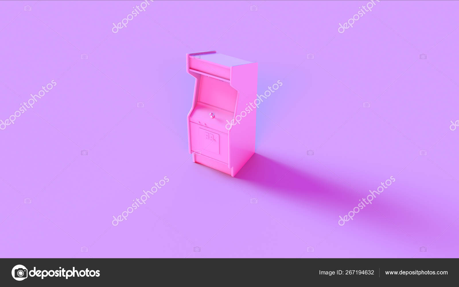 Pink Vintage Arcade Console Illustration — Stock Photo © 80sChild ...