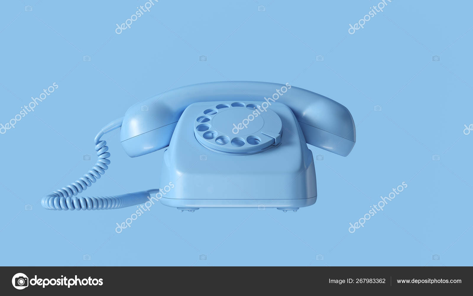 Teléfono Azul Ilustración Render — Foto de stock © 80sChild #267983362