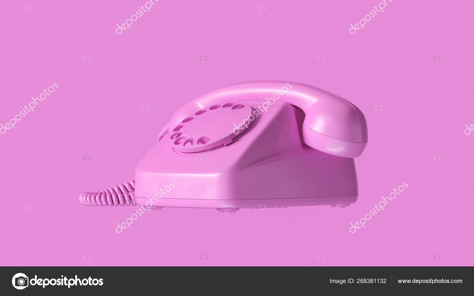 Rosa Teléfono Ilustración Render — Foto de stock #268381132 © 80sChild