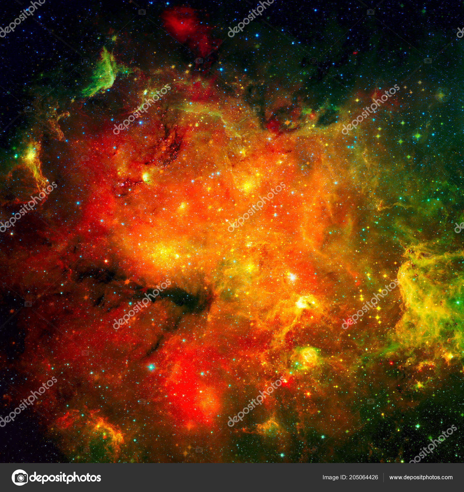 Awesome Nebula Space Elements Image Furnished Nasa — Stock Photo ...