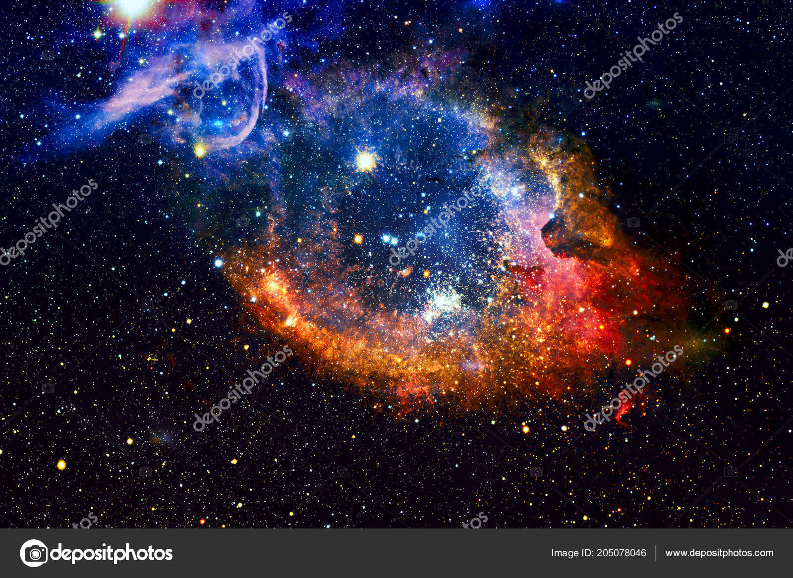 Helix Nebula Deep Space Elements Image Furnished Nasa — Stock Photo ...