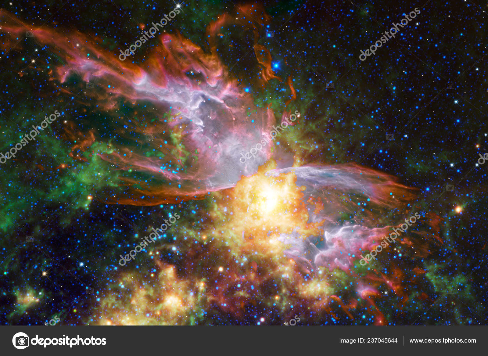 Awesome Nebula Billions Galaxies Universe Elements Image Furnished Nasa ...