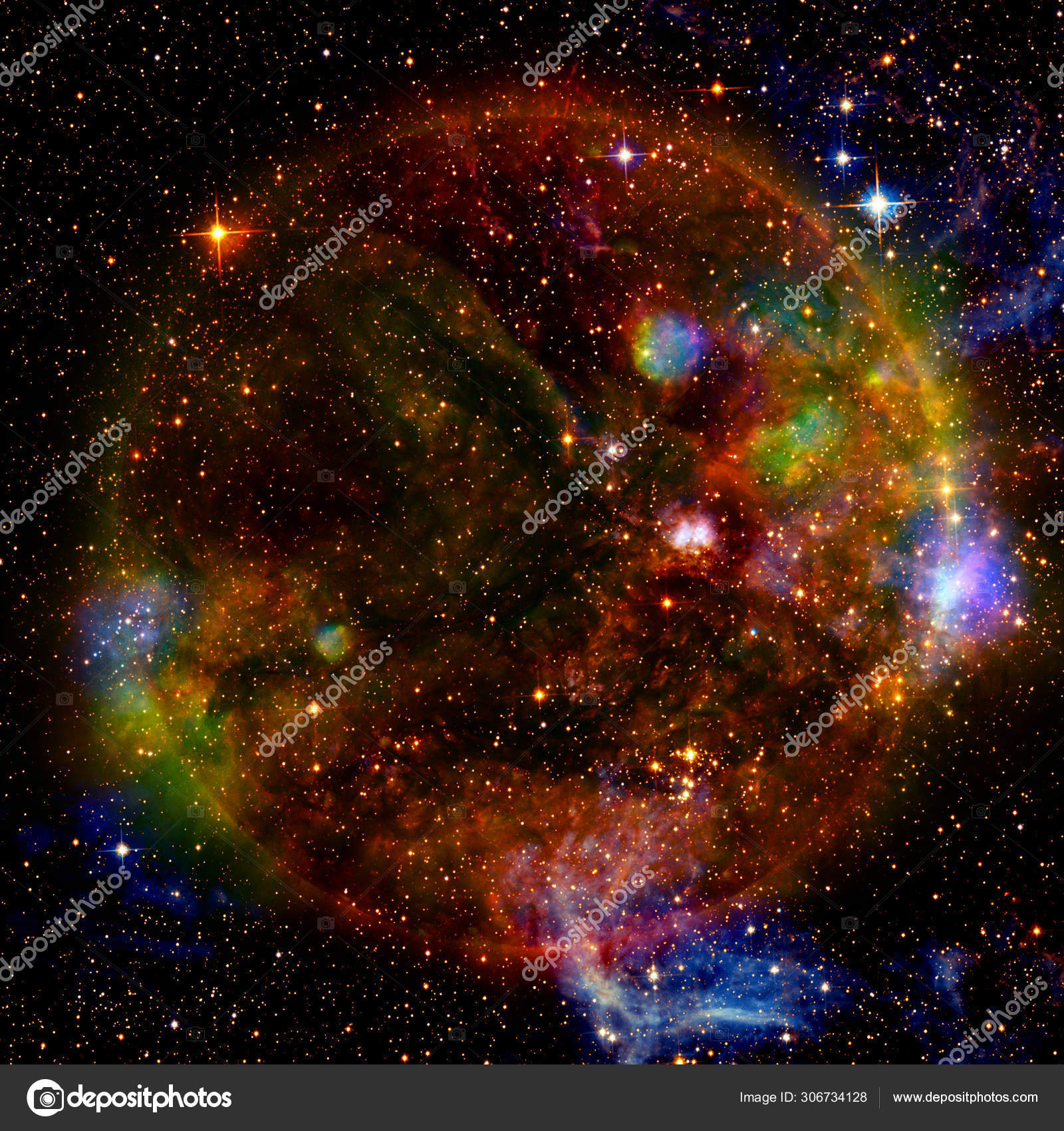 Extremely hot star. Liquid plasma. Elements of this image furnished by ...