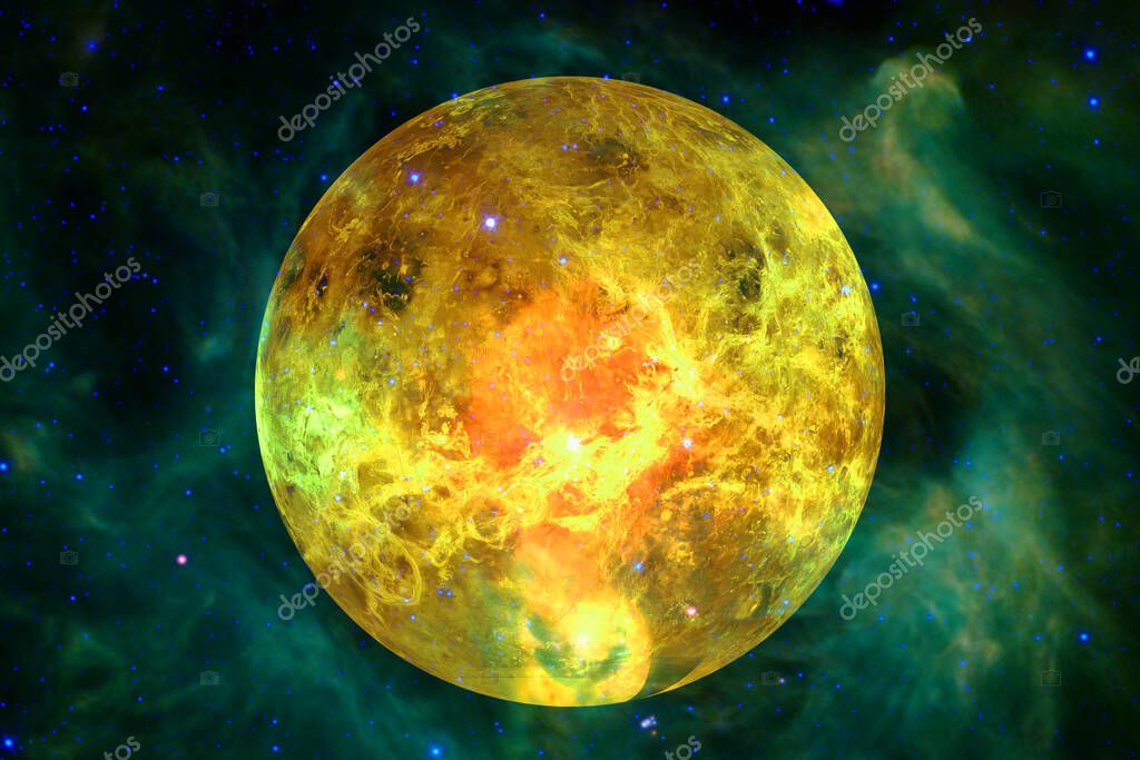 Planeta Venus. Sistema solar. Arte del cosmos. Elementos de esta imagen ...