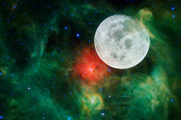 Night Sky Nebula Stars Moon Stock Photo by ©Zevahir 300826494