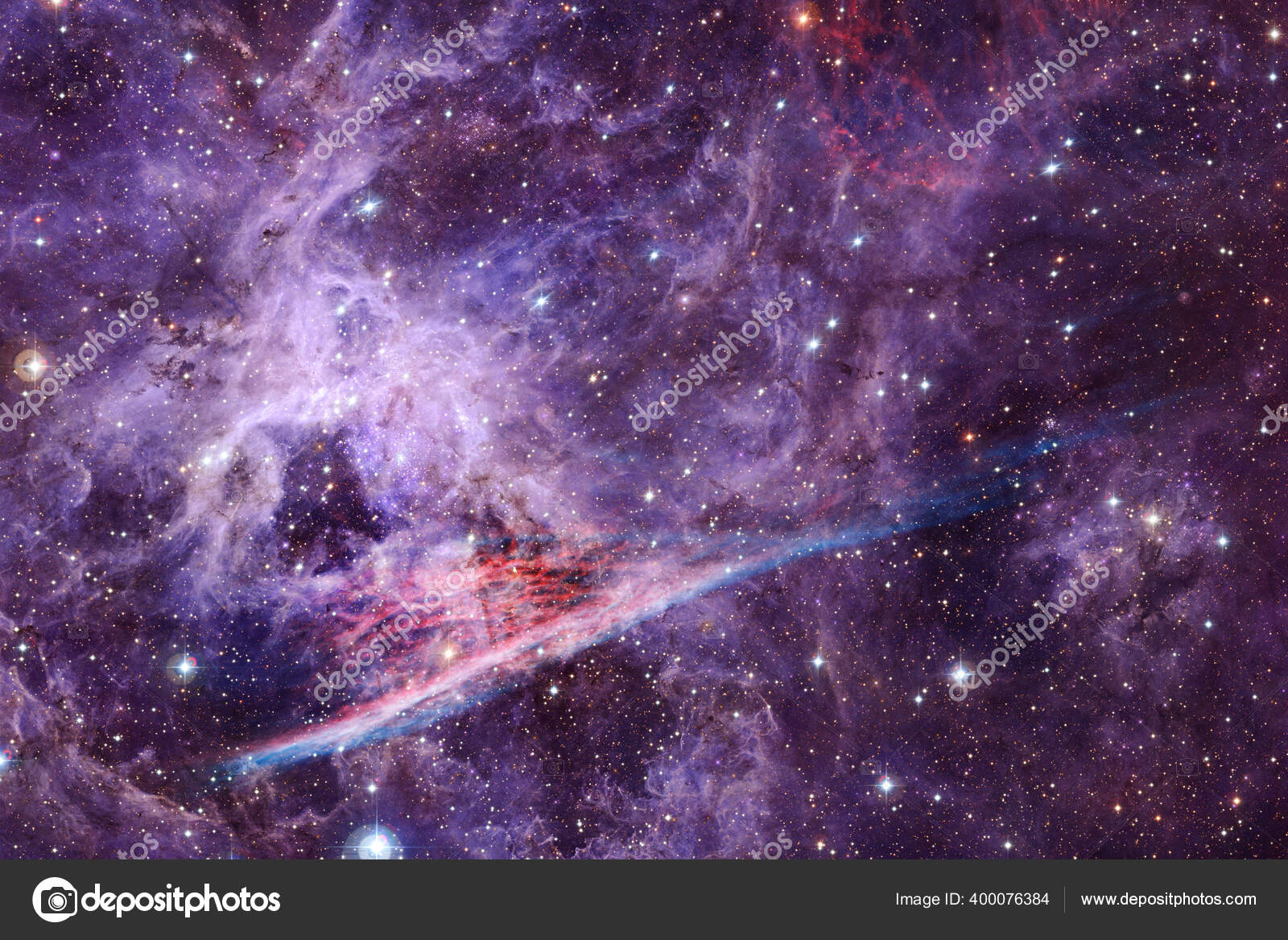 Beautiful Galaxy Somewhere Deep Space Cosmic Wallpaper Elements Image ...