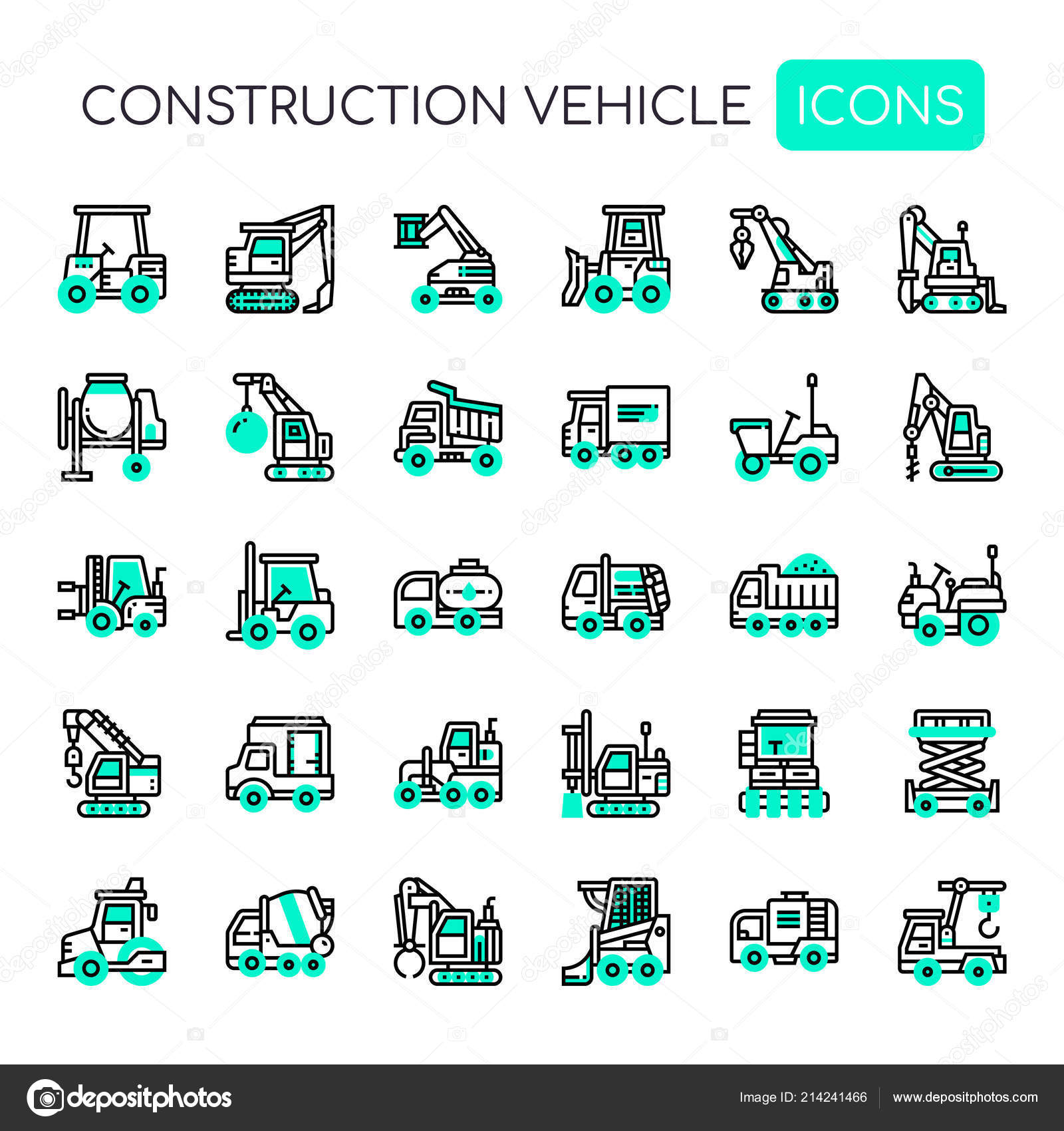 Construction Vehicle Icons