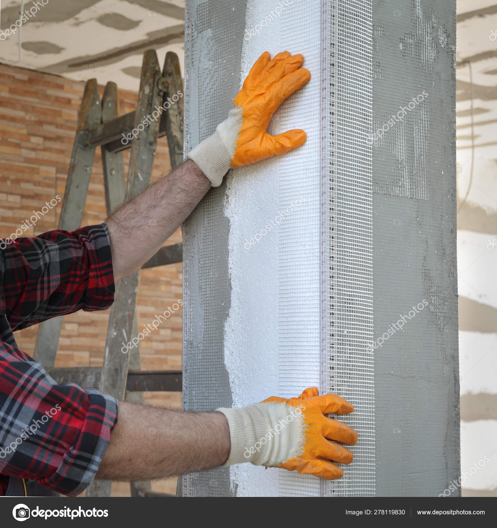 House renovation, polystyrene wall insulation Stock Photo by ©simazoran ...