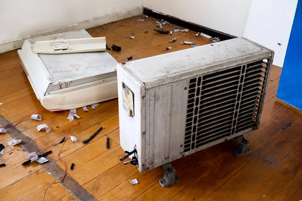 Broken air conditioner Stock Photos, Royalty Free Broken air ...