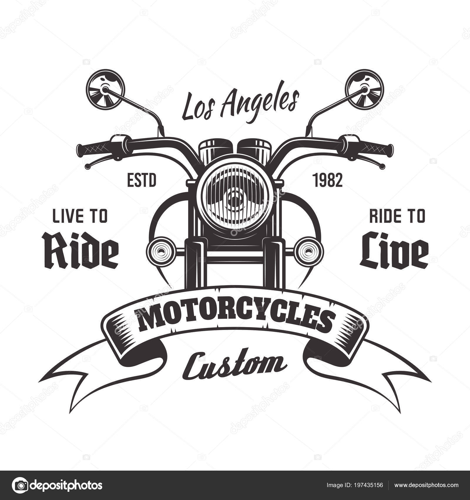 Motorcycle Vector Front View