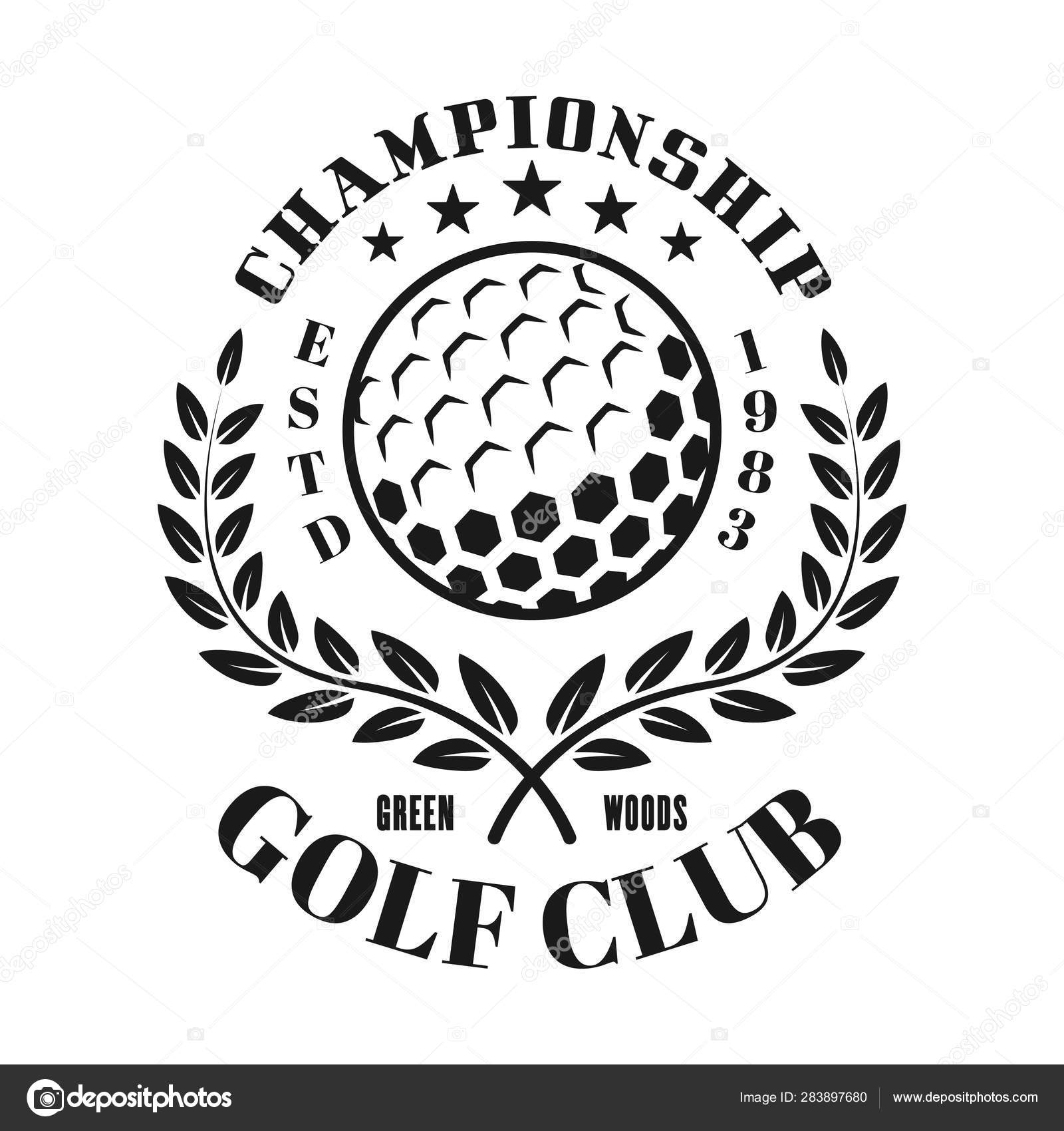 Golf club vector emblem, label, badge or logo Stock Vector by ©Flat ...