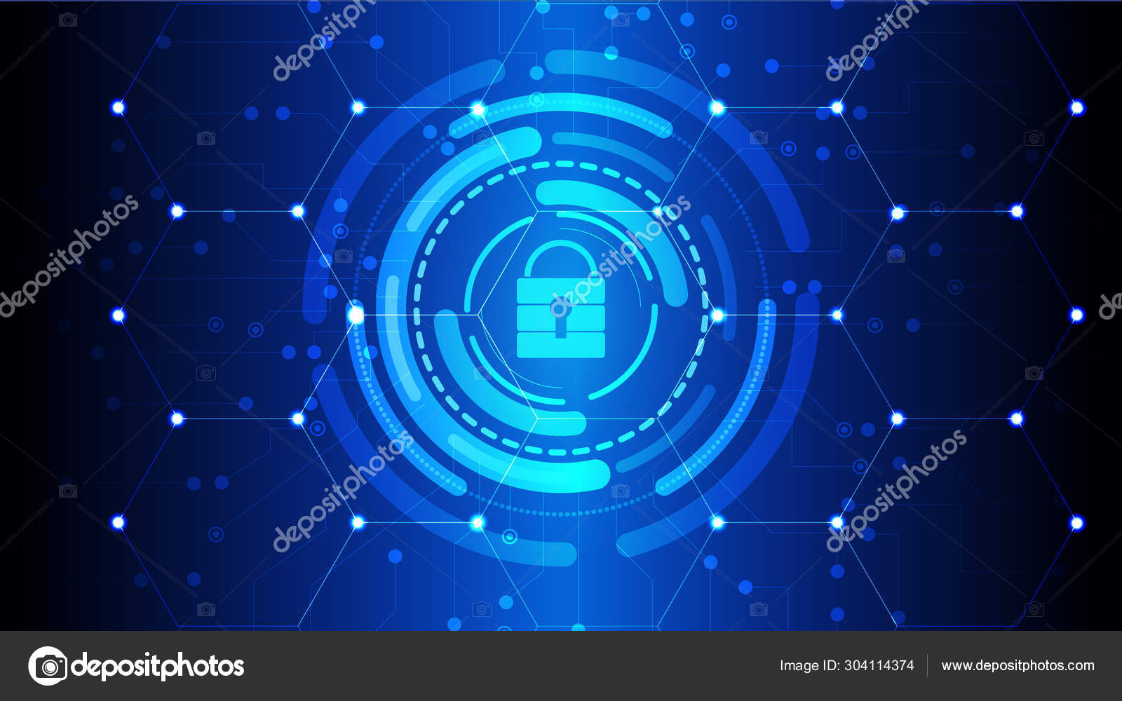 Vector background of computer security and information protection on ...