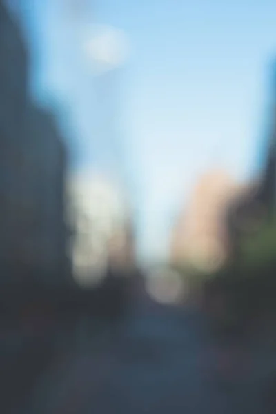 Urban concept - blurred unfocused cityscape background of New York city ...