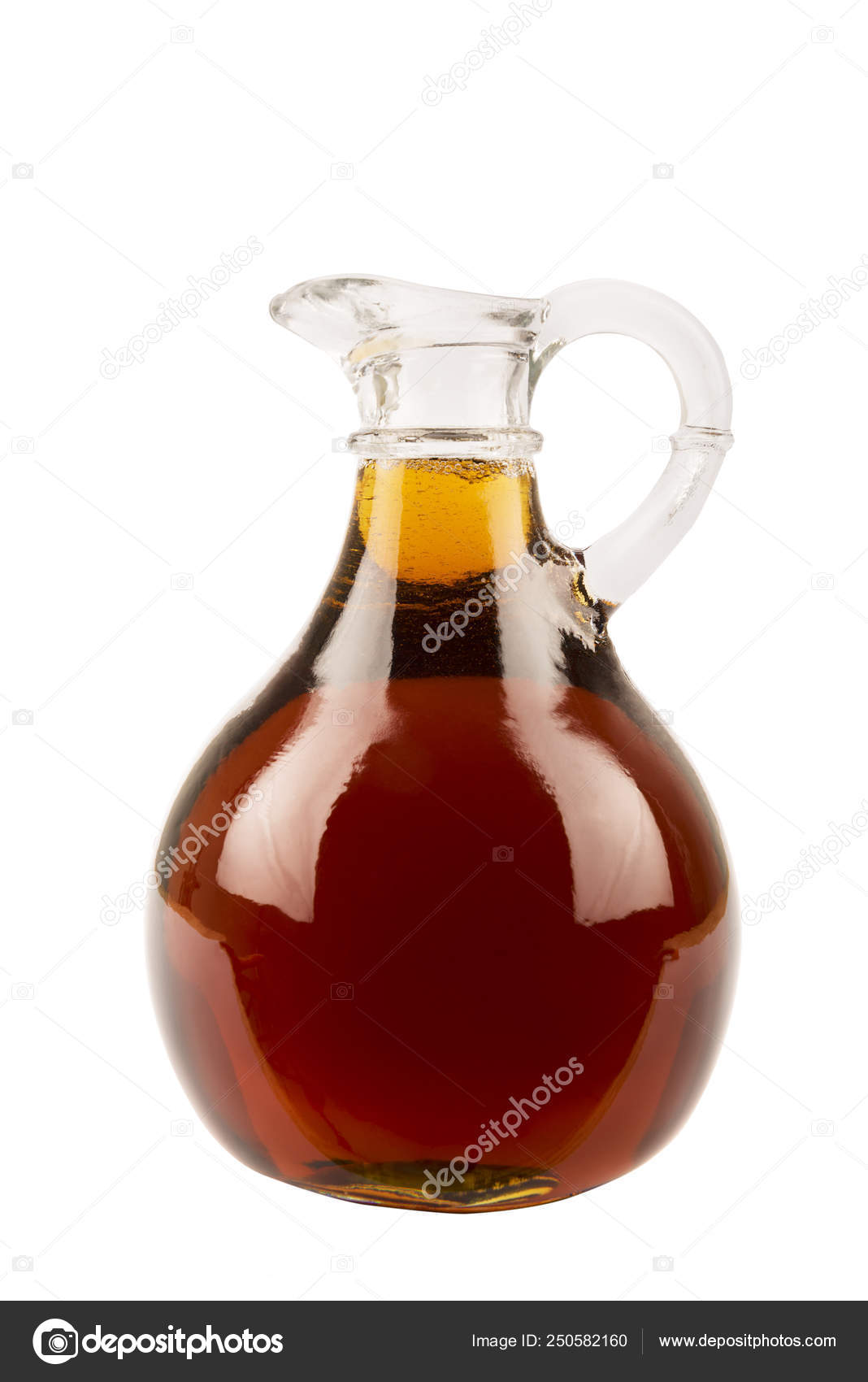 Decorative Traditional Maple Syrup Bottle Canada Isolated White ...