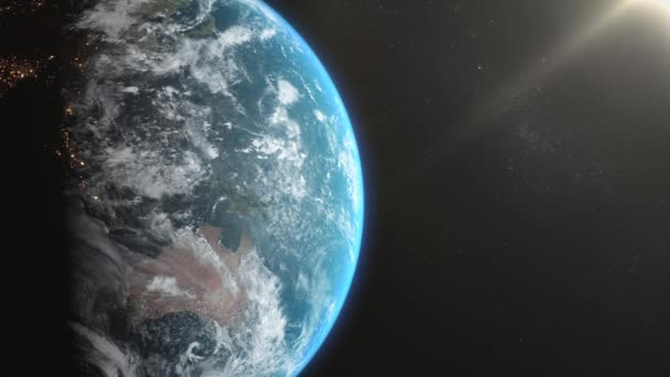 View Planet Earth Space Slow Move Elements Image Furnished Nasa — Stock ...