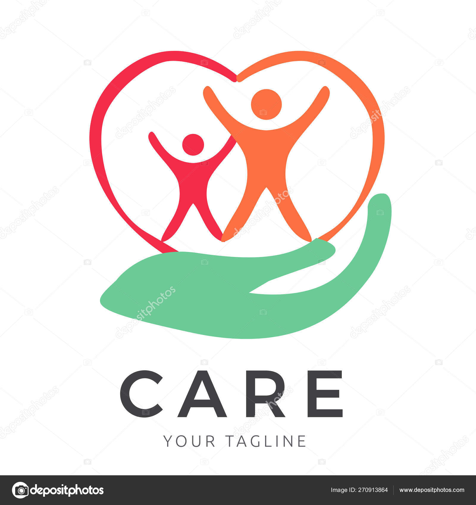 Child Protection Vector Logo Children's House Child Care Vector Icon ...