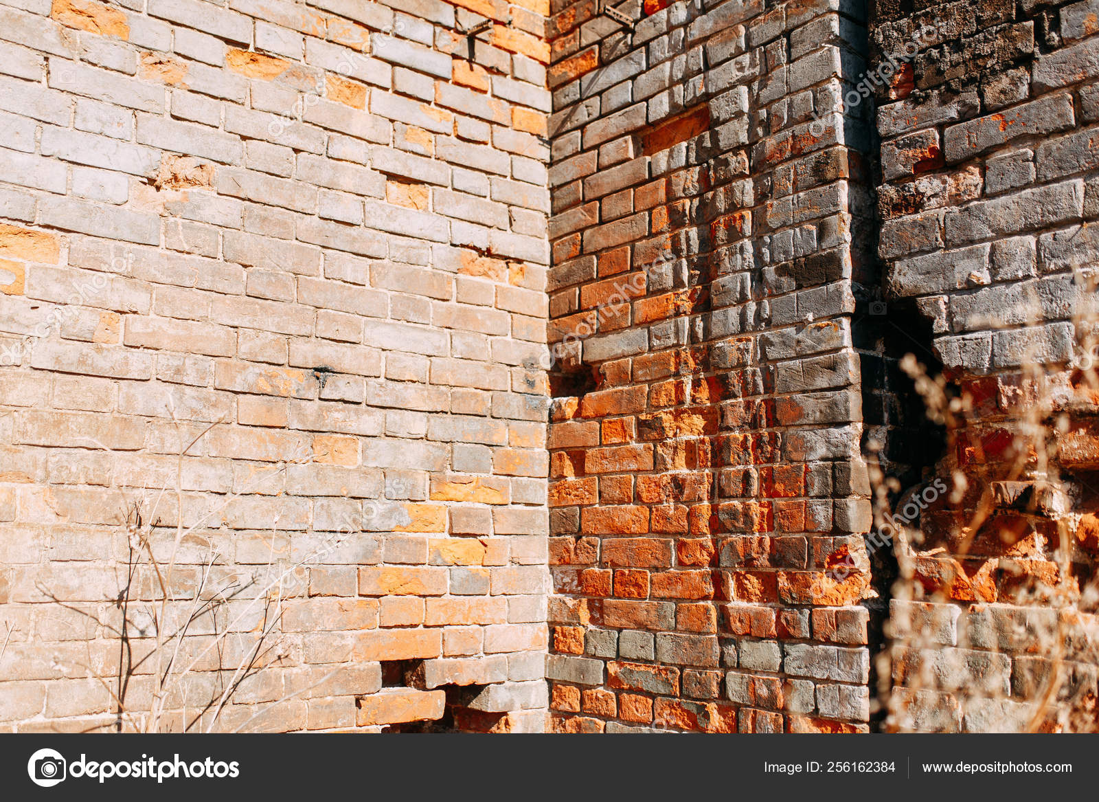 Textured Wall Old House Texture Old Brick Wall Paint Stock Photo by ...
