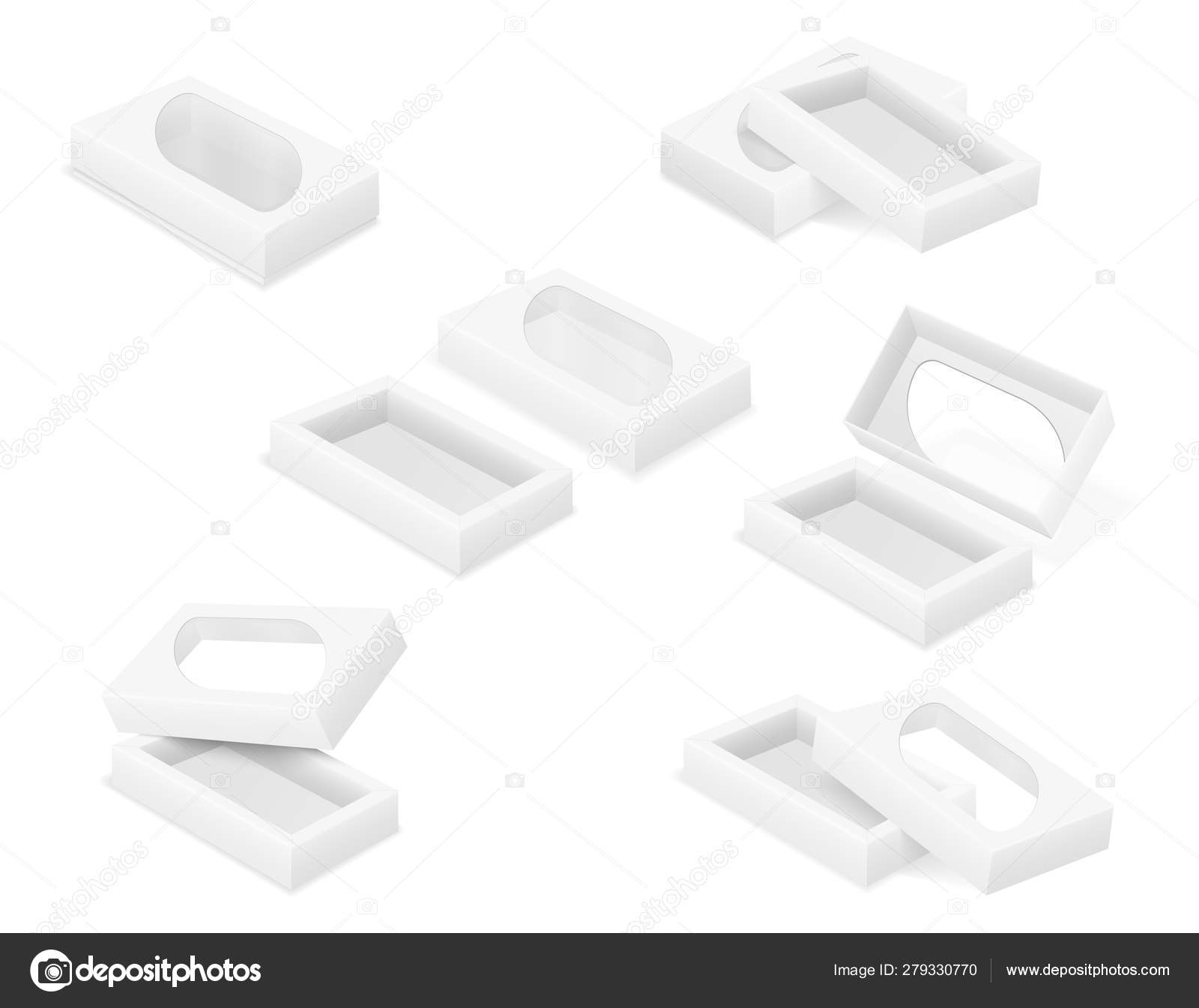 Empty cardboard box packaging blank template for design stock ve Stock ...