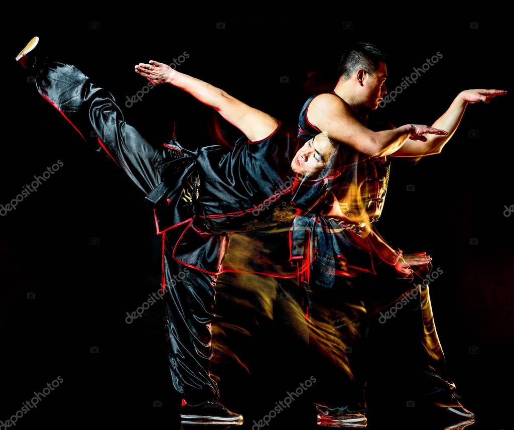 whushu chino boxeo kung fu Hung Gar luchador aislado hombre 2023