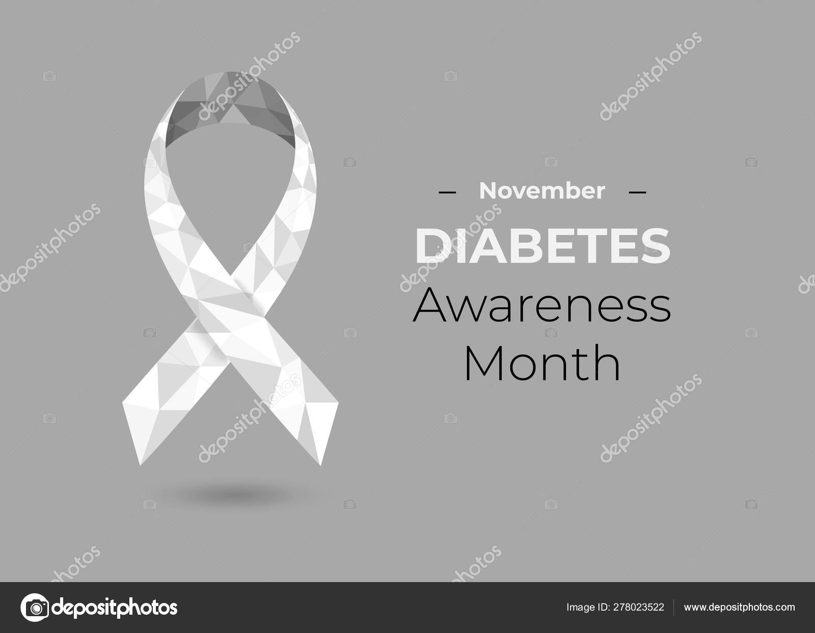 Diabetes Awareness Month Ribbon
