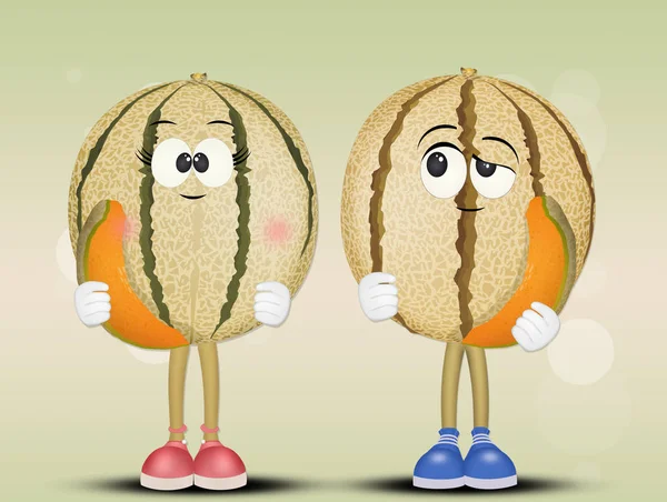 Funny melon cartoon Stock Photos, Royalty Free Funny melon cartoon ...