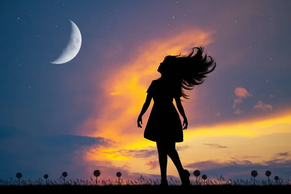 Girl on the moon Stock Photos, Royalty Free Girl on the moon Images ...