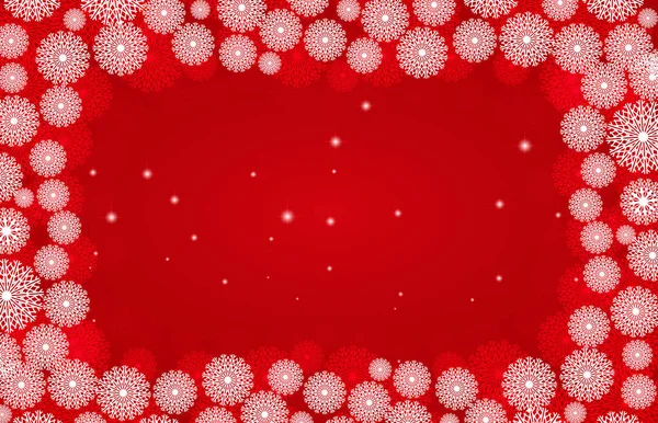 Snowflakes Border Blizzard Snowfall Snow Sky Night Blue Background ...