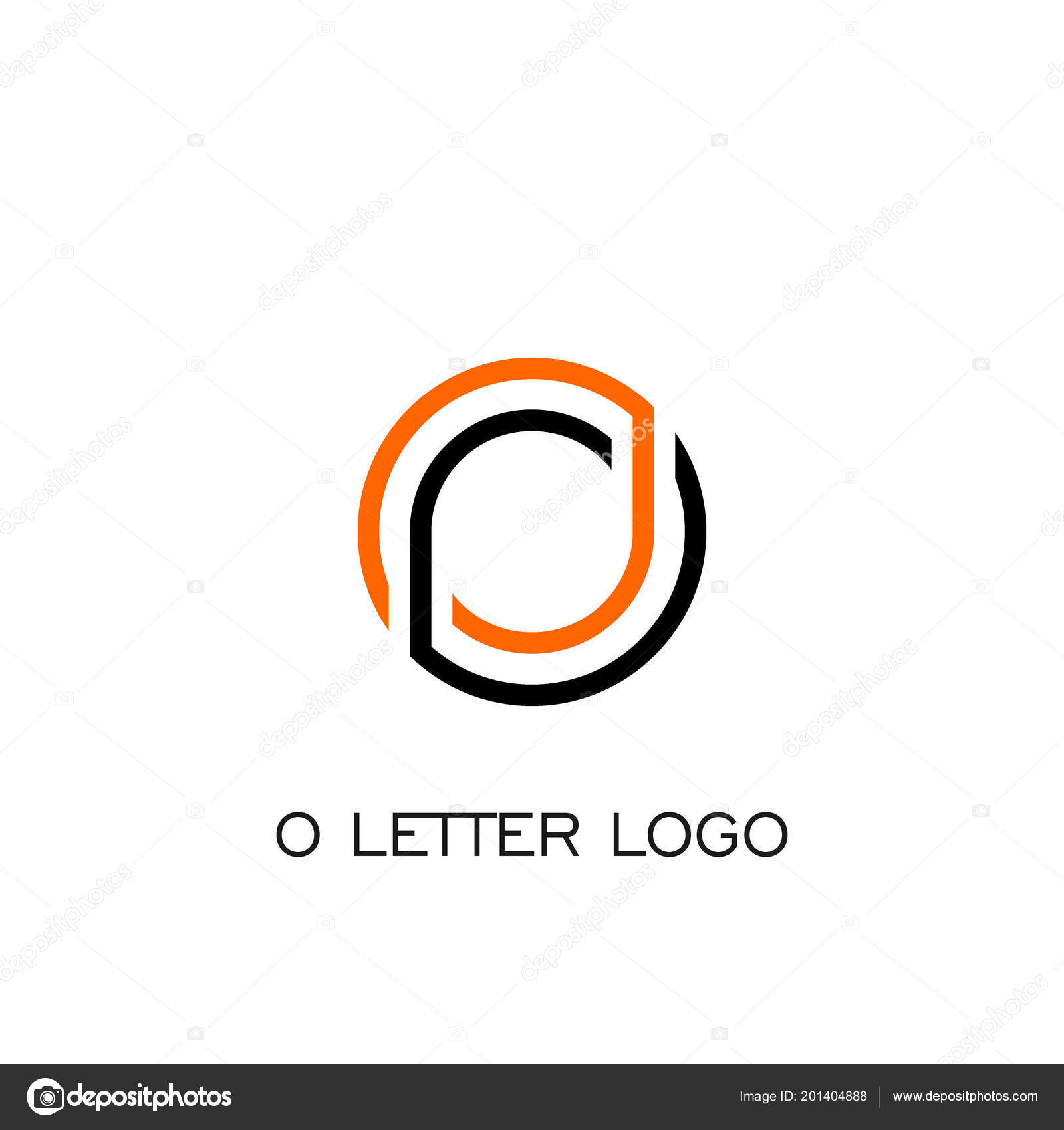 Letter Logo Line Concept Circle Logo Design Stock Vector Image by ...