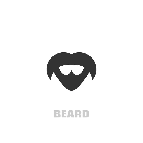 Abstract Beard graphic logo template, vector icon. - Stock Image ...