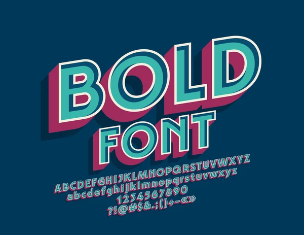 Vector Set Retro Style Iron Letters Numbers Symbols Gradient Reflective ...