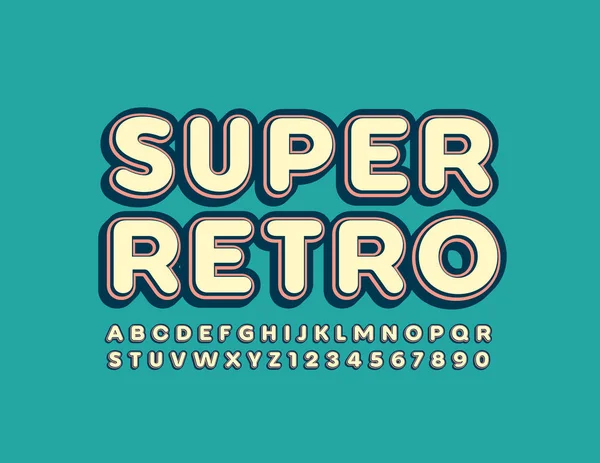 Vector Set Retro Letters Numbers Symbols Stock Vector by ©dgbomb 179917514