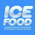 Font Pure Ice. Stock Vector by ©MagicPics 299422096