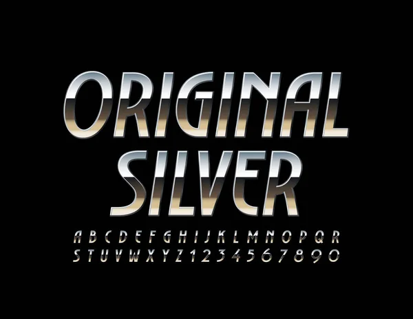 Letras color plata Imágenes Vectoriales, Gráfico Vectorial de Letras ...