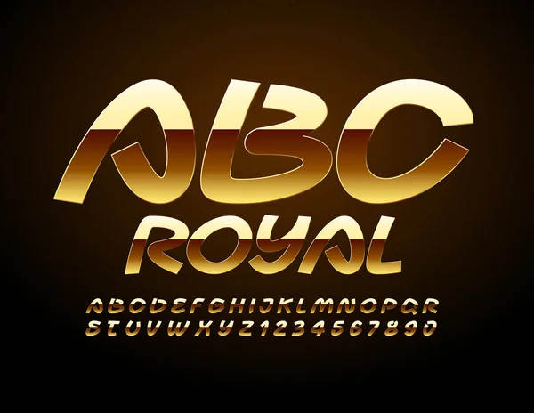 Vector Exclusive White Golden Font Chic Royal Alphabet Letters Numbers ...