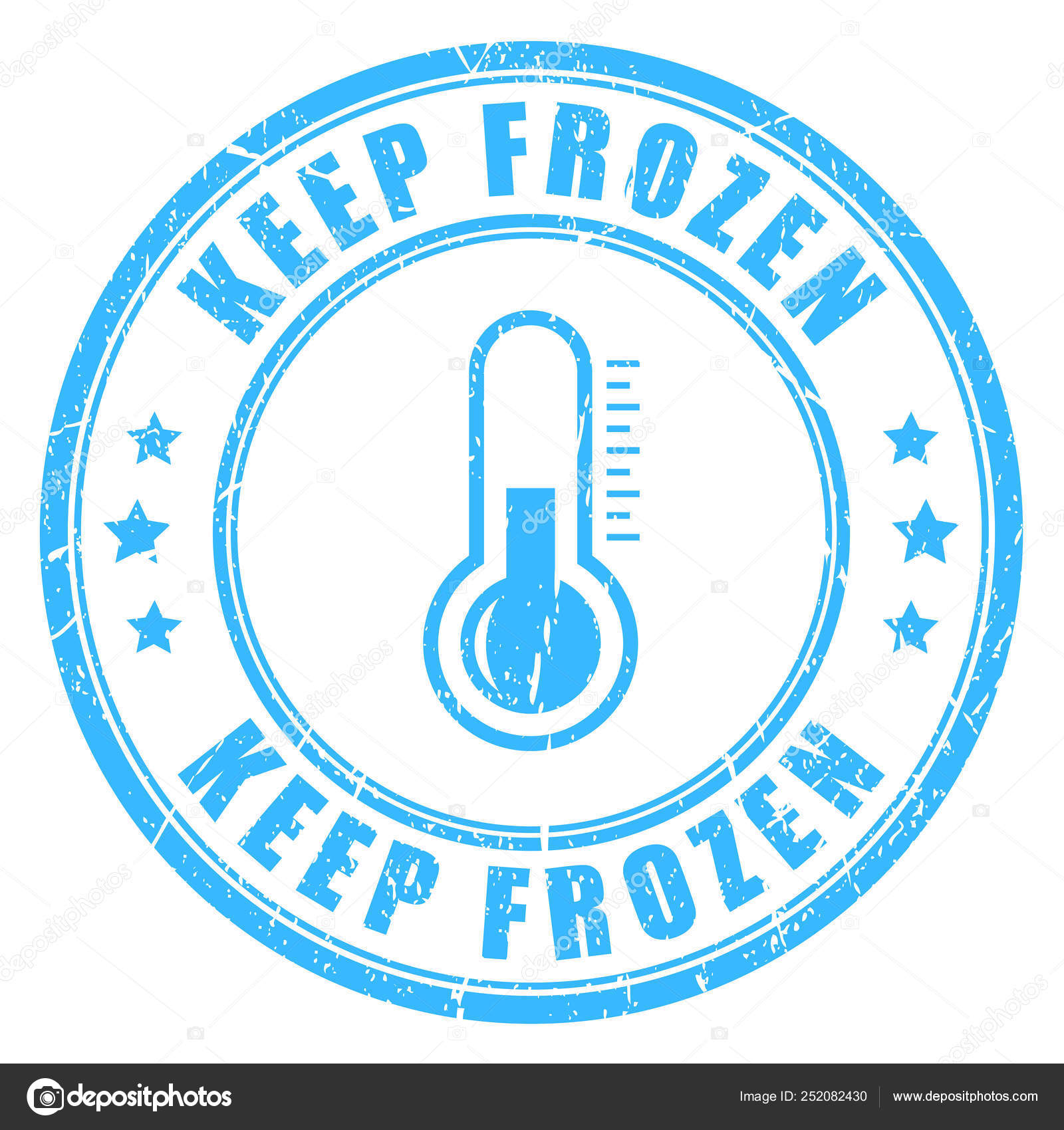 Keep frozen vector stamp Stock Vector Image by ©Arcady #252082430