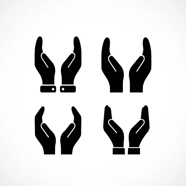 Cupped hand icons Vector Art Stock Images | Depositphotos