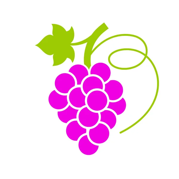 Grape Icon Food Fruits Outlined Silhouette — Stock Vector © lukiv007 ...