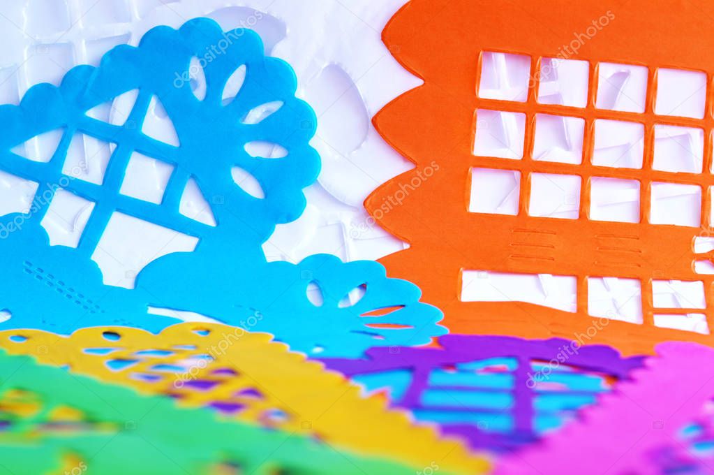 Papel perforado tradicional del Día de los Muertos, ideal para sus ...