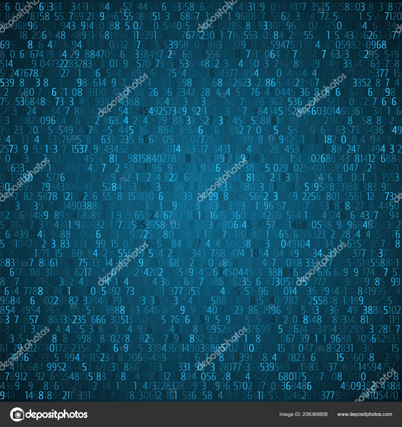 Exchange trades blue background. Binary code. Hacker concept in Stock ...