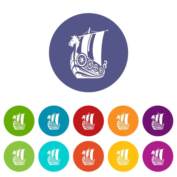 Ikona statek wikingów Vector Art Stock Images | Depositphotos